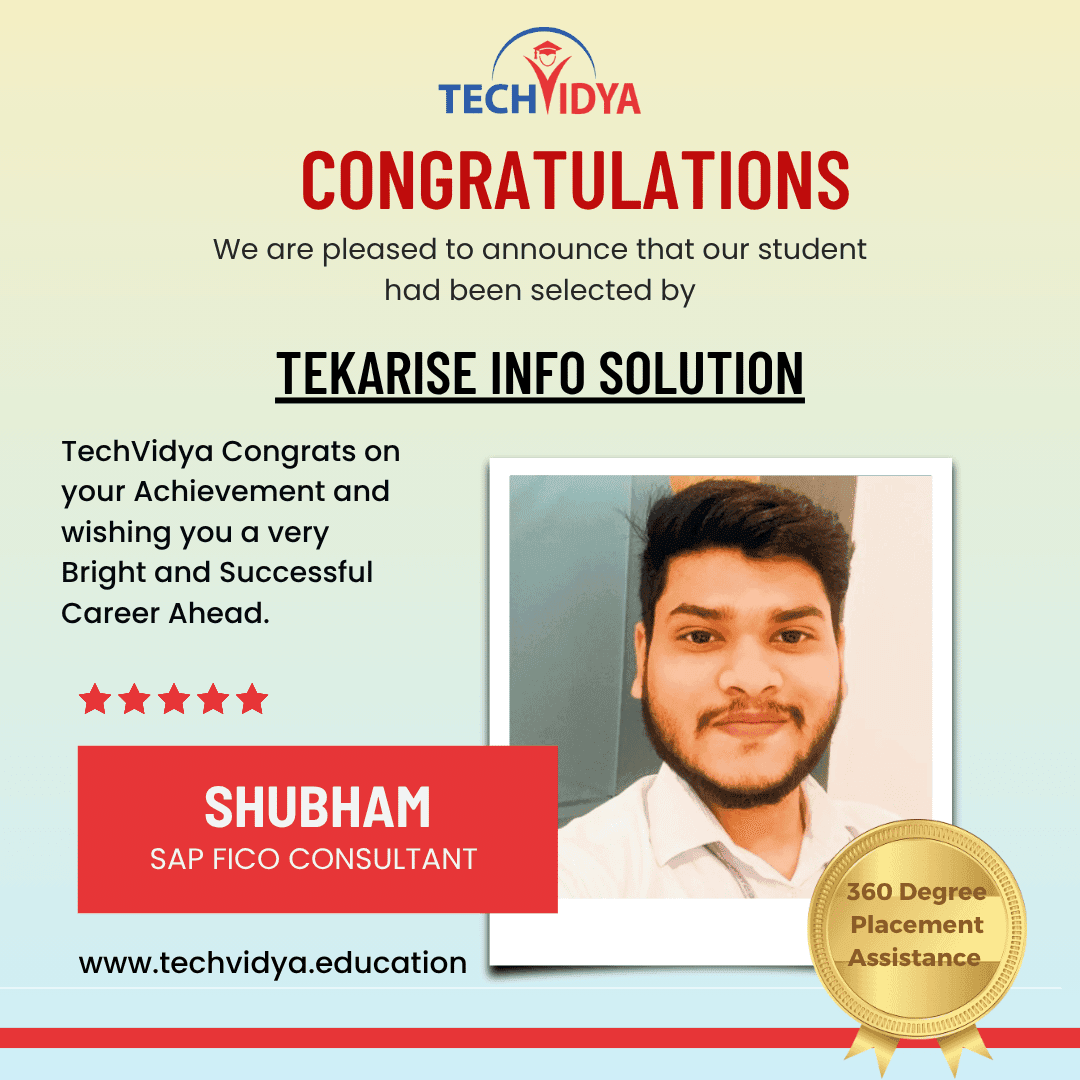 TechVidya – SAP S4HANA Power User Program